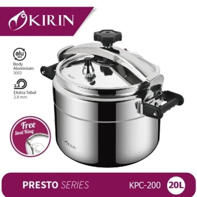 Jual KIRIN PANCI PRESTO INDUKSI ALUMUNIUM 20 LITER KPC - 200 0412T | Shopee Indonesia