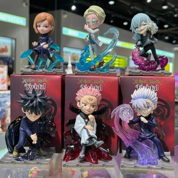 Jual MINISO Jujutsu Kaisen Blind Box Anime Doll Gojo Satoru Action ...