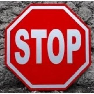 Jual Rambu Sign Stop - 40cm Plat Alumunium STS | Shopee Indonesia