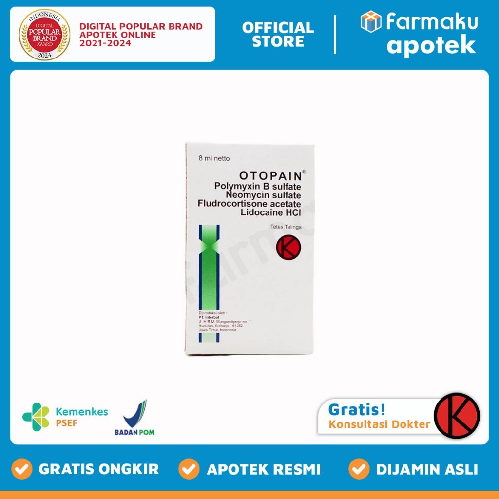 Jual Otopain Ear Drop 8 ml - BYM | Shopee Indonesia