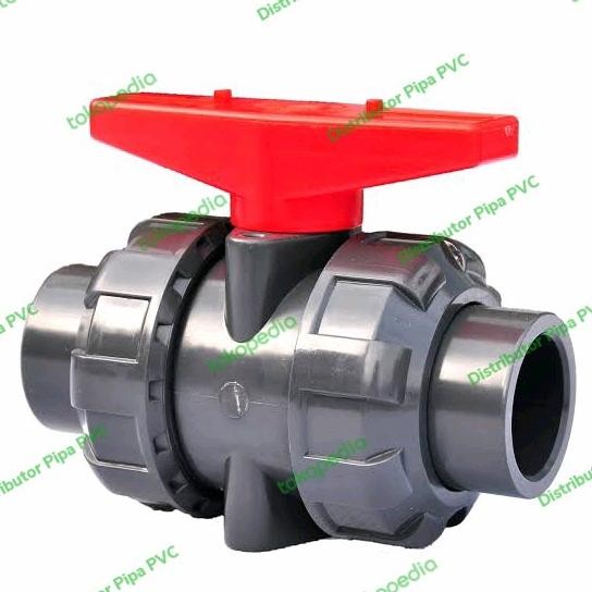 Jual True Union Ball Valve PVC 1-1/2 inch Valve DN40 ANSI ASTM uPVC ...