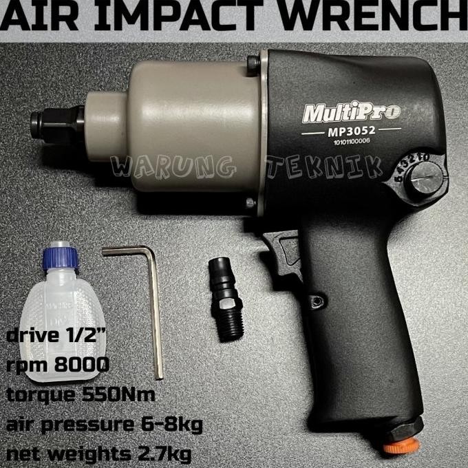 Jual Multipro Heavy Duty Twin Hammer Air Impact Wrench 1/2" Dr 550 Nm Premium | Shopee Indonesia