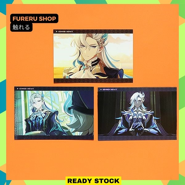 Jual Genshin Impact [Set of 3] Neuvillette Character PV Series Photo ...