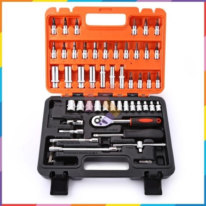 Jual Taffware Peralatan Set Kunci Pas Professional Tools 53 in 1 - CR ...