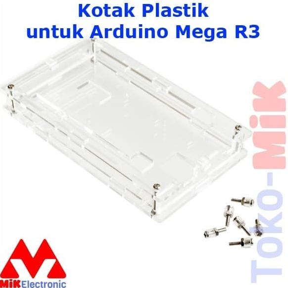 Jual ARDUINO MEGA 2560 R3 PLASTIC SHELL TRANSPARENT BOX KOTAK PLASTIK ...