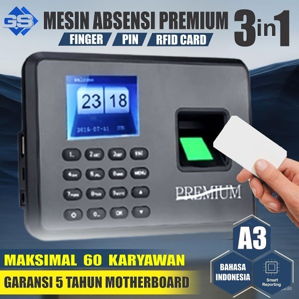 Jual Mesin Absensi / Mesin Absen / Sidik Jari / Finger Print A3 | Shopee Indonesia
