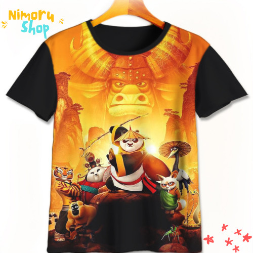 Jual Baju Kaos Anak 3D KPanda-2-designWD Kungfu Panda Cartoon Untuk ...