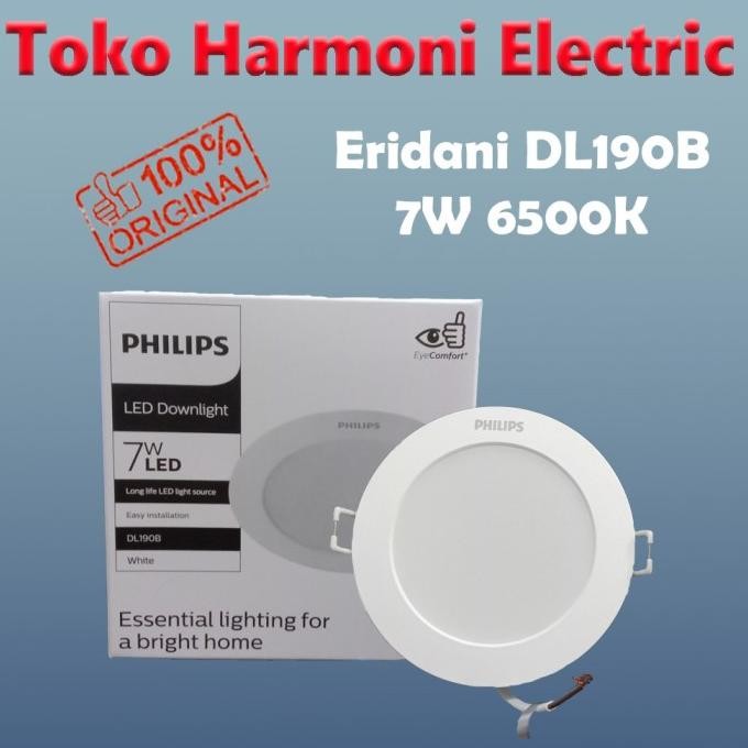 Jual DOWNLIGHT LED PHILIPS ERIDANI DL190B G2 7W WH SNI - PUTIH | Shopee ...