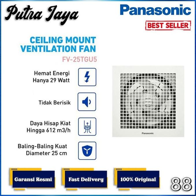 Jual Exhaust Fan Plafon / Ceiling Panasonic FV-25TGU / 25TGU / FV25TGU ...