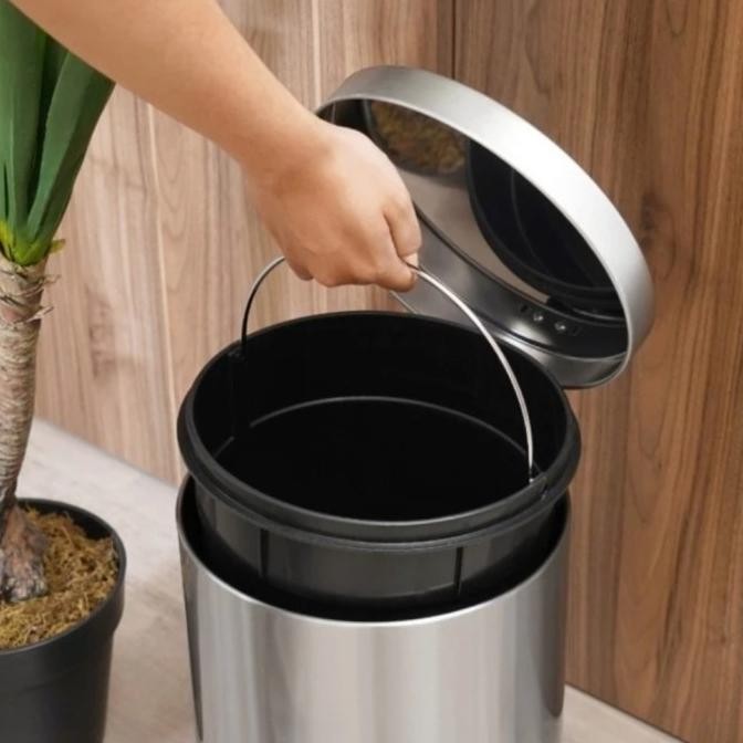 Jual Tersedia Krisbow Pedal Bin 12 Liter, Tempat Sampah Injak Kaki - Stainless Steel | Shopee ...