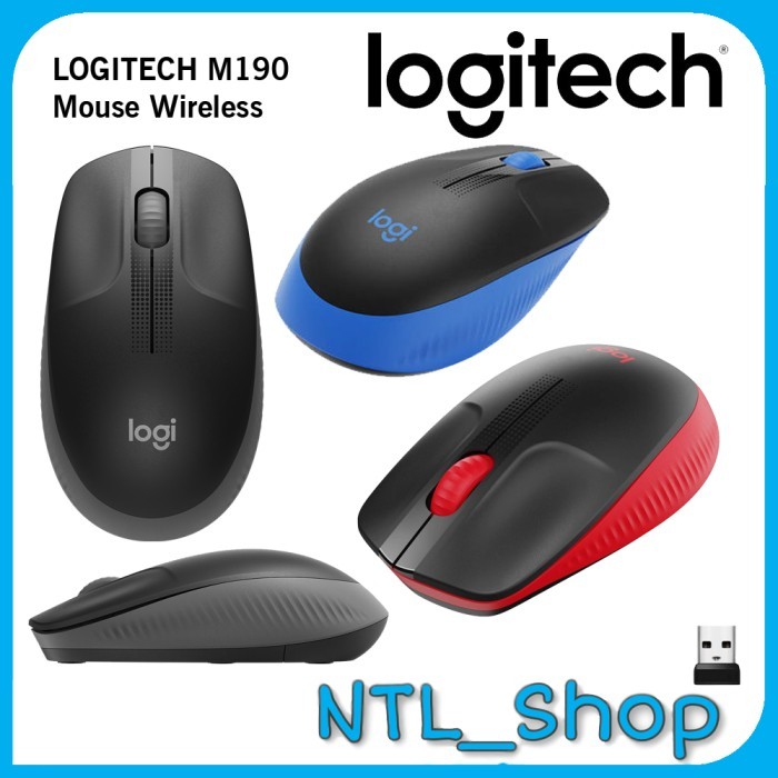 Jual HARGA DISC - Logitech M190 Mouse Wireless - Mouse Wireless Logitech M190 | Shopee Indonesia