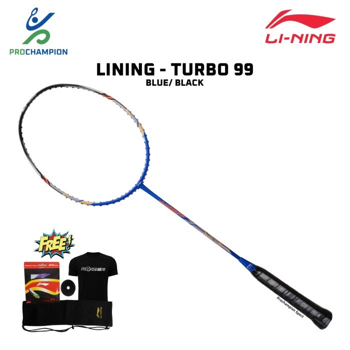 Jual NEW LINING TURBO 99 RAKET BADMINTON ORIGINAL | Shopee Indonesia