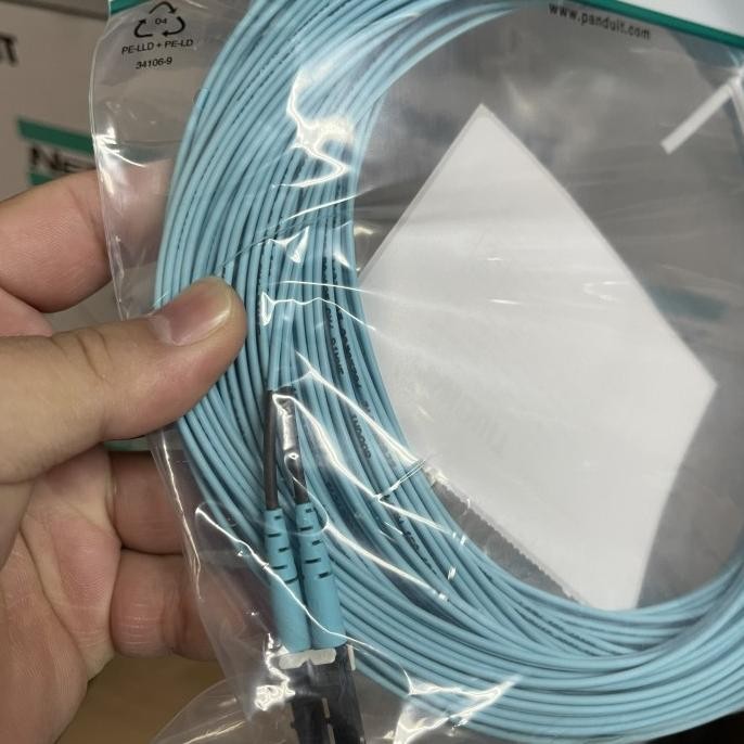 Jual Panduit fiber optic patch cord lc lc om4 30 meter multi mode 40 ...
