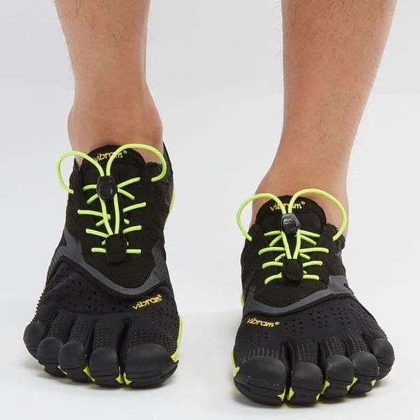 Jual Vibram Fivefingers - V-Run Black/Yellow (100% Ori) | Shopee Indonesia