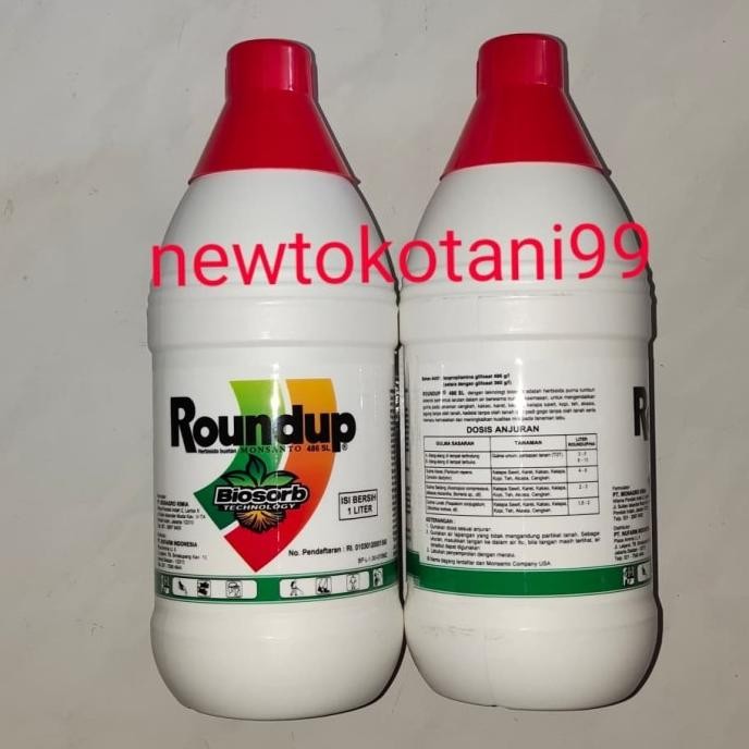Jual herbisida ROUNDUP 1 liter racun rumput glifosat mati sampai ...