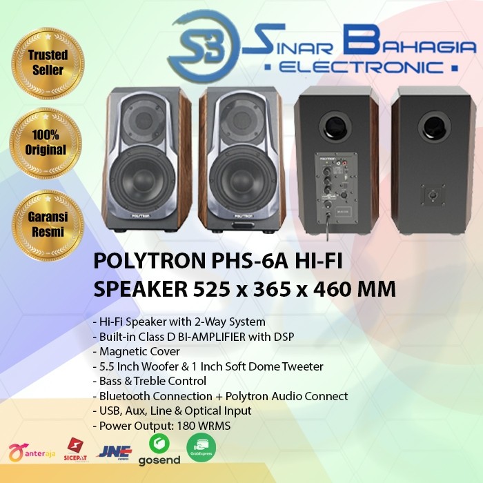 Jual POLYTRON PHS-6A HI-FI SPEAKER 525 x 365 x 460 MM (NEW) (KHUSUS ...