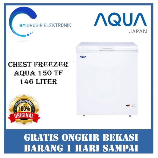 Jual AQUA AQF 150 TF - CHEST FREEZER 146 LITER | Shopee Indonesia