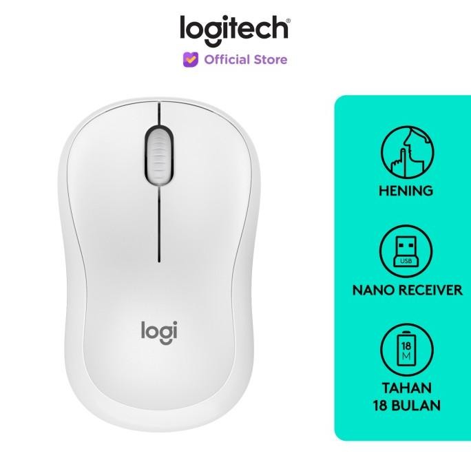 Jual Logitech M220 Mouse Wireless Silent Click - Off White Original Dan ...