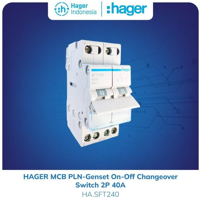 Jual HAGER CHANGEOVER SWITCHES COS 2P 40A CHANGE OVER GENSET - SFT240 ...