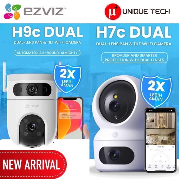 Jual EZVIZ H9C 3K+3K 5MP H7C 2K+2K 4MP IP CAMERA CCTV DUAL LENS PAN ...