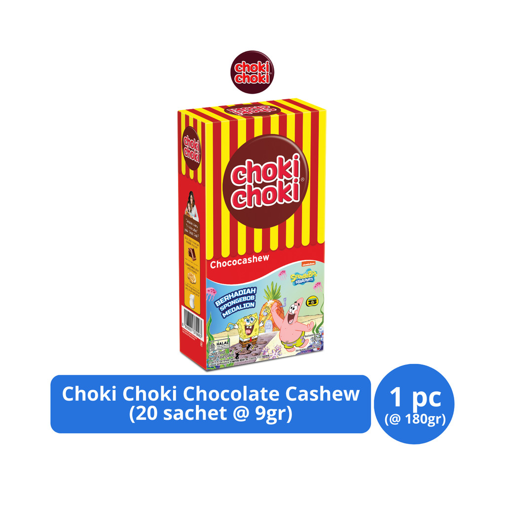 Jual Choki Choki Chocolate Cashew 20s @ 9gr | Shopee Indonesia