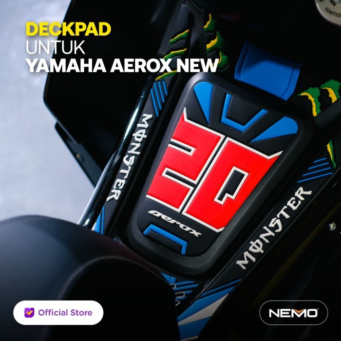 Jual NEMO Deckpad Rubber / Karet Tebal Untuk Yamaha Aerox Connected ...