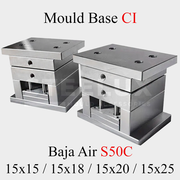 Jual Mould Base CI Baja Air S50C 15x15/15x18/15x20/15x25 MoldBase Injection Moldbes Muldbes ...