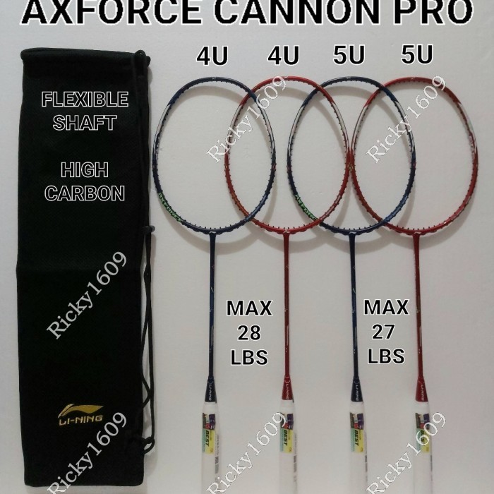 Jual RAKET BADMINTON LINING AXFORCE CANNON PRO - DARK PURPLE BLUE ...