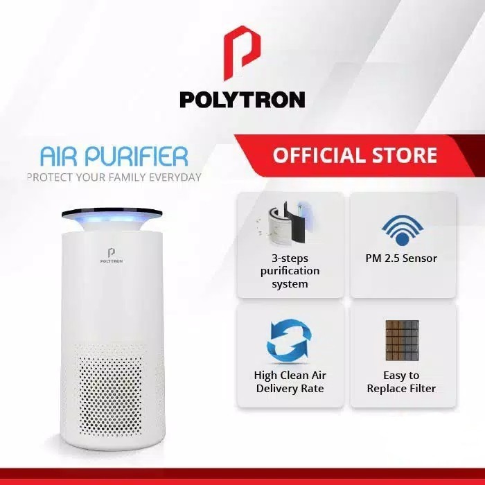 Jual POLYTRON Air Purifier 25m2 PAP 125 HEPA Filter | Shopee Indonesia