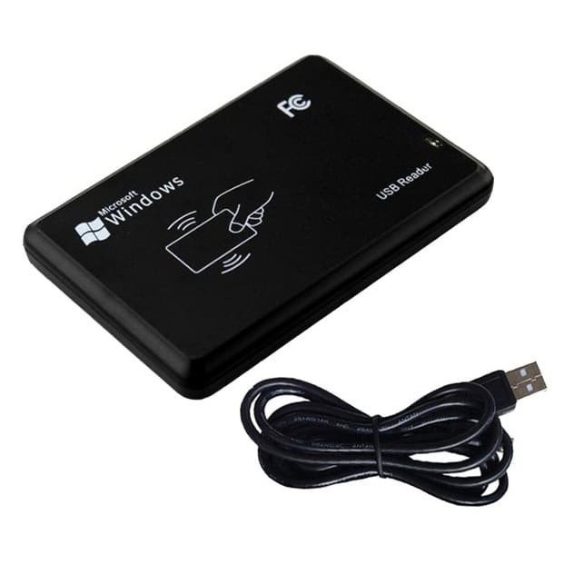 Jual HARGA DISC - RFID Reader 125khz PC Desktop Reader Proximity Kartu ...