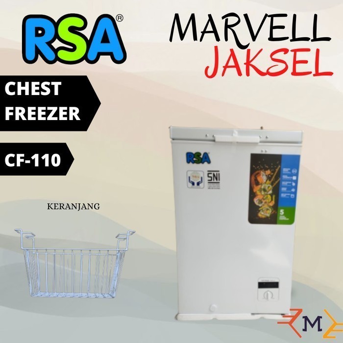 Jual CHEST FREEZER RSA CF-110 FREEZER BOX CF110 100 LITER | Shopee ...