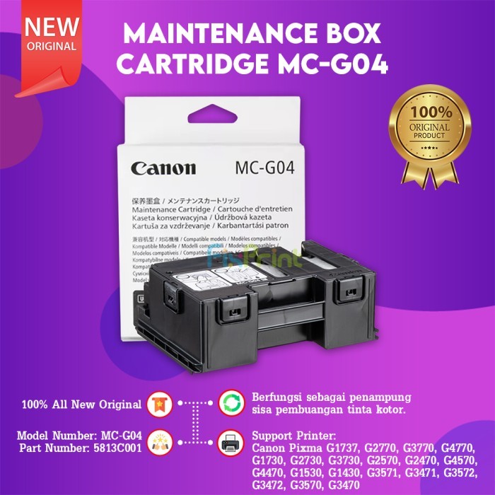 Jual Canon Maintenance Catridge MC-G04 MC G04 Canon G2770 G3770 G4770 ...