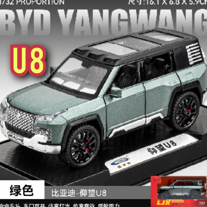 Jual DIECAST MINIATUR MOBIL BYD U8 YANGWANG BODY LOGAM ALLOY PANJANG 16 ...