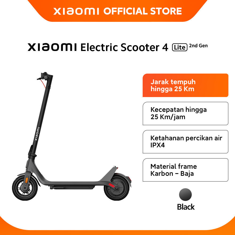 Jual Official Xiaomi Electric Scooter 4 Lite | Generasi 2 | Jarak ...