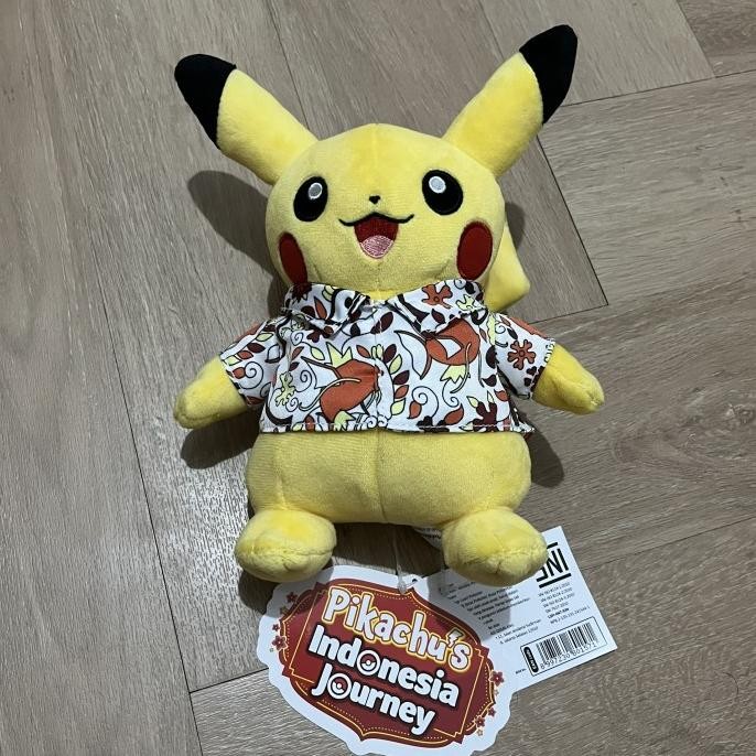 Jual BONEKA PIKACHU BATIK MEDIUM / SEDANG ORIGINAL PIKACHU INDONESIA JOURNEY MOTIF MAGIKARP ...