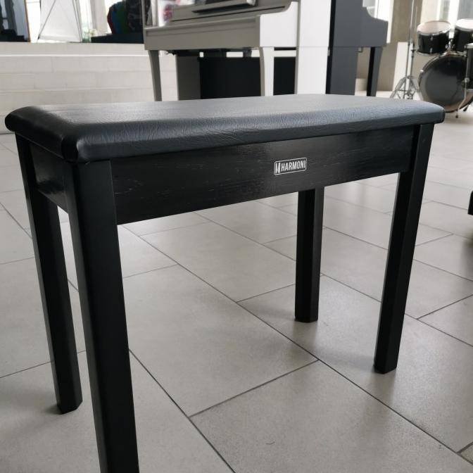 Jual Piano - Harmoni Bench Kursi Piano Keyboard Kayu Solid Wood / Hitam ...