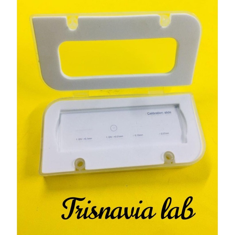 Jual Terl4Ris!!@ Micrometer Calibration Slide Microscope / Div 0.01Mm ...