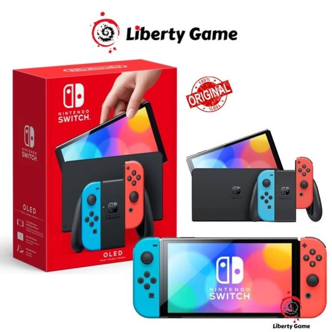 Jual Switch - Nintendo Switch OLED Model Version Console Mesin Neon ...