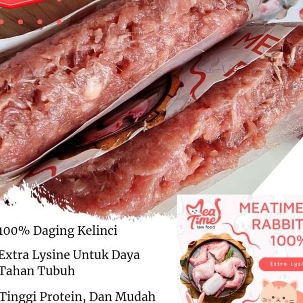 Jual Meatime Rabbit , Raw Food Daging Kelinci Murni, Makanan Kucing ...