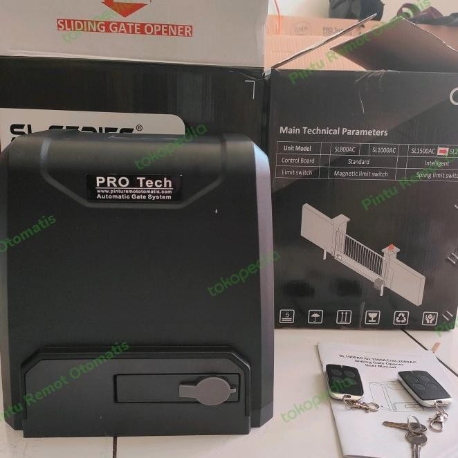 Jual Automatic Sliding Gate Pro Tech Sl 2000 Mesin Pintu Gerbang ...