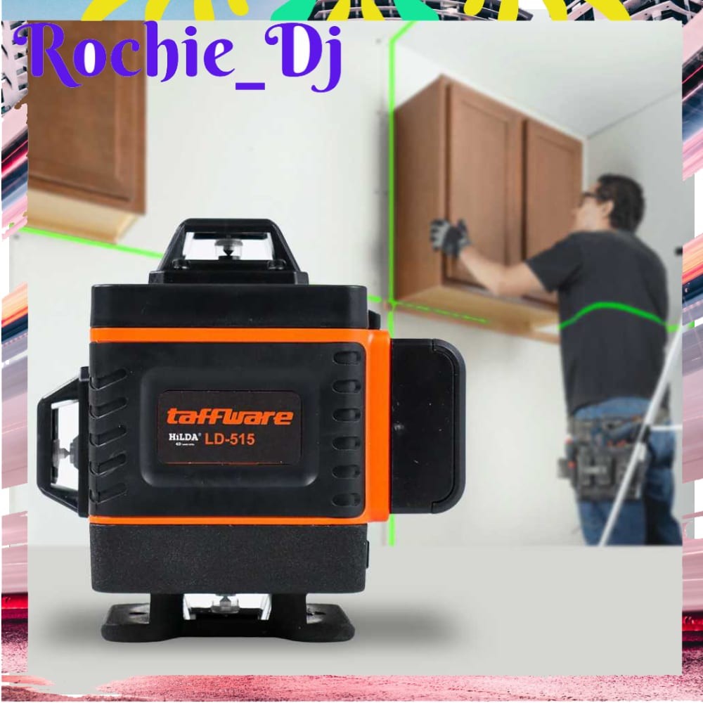 Jual TAFFWARE HILDA LASER LEVEL SELF LEVELING 4D 16 LINE WITH REMOTE ...