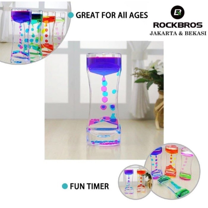 Jual Liquid Motion Bubbler Sensory Toy Fidget Pop It Timer Jam Air ...