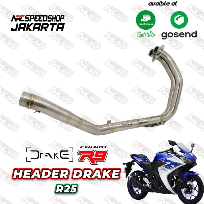 Jual Header / Pipa Fullsystem R9 Drake R25/ MT25 | Shopee Indonesia