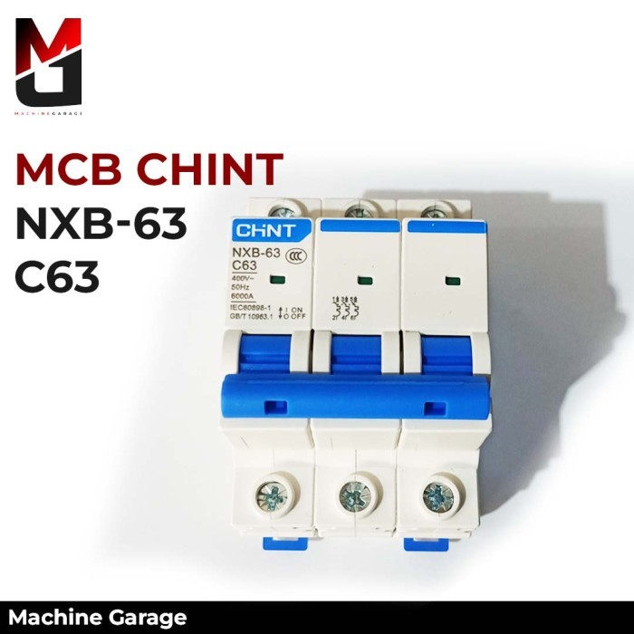 Jual MCB CHINT NXB 63 C63 440V 3 phase | Shopee Indonesia