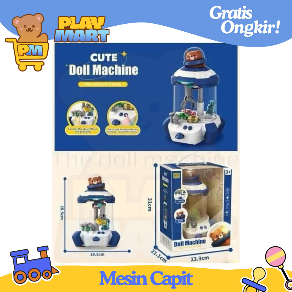 Jual Mainan Anak Mesin Capit Cute Mainan Anak Mesin Capit Pakai Baterai ...