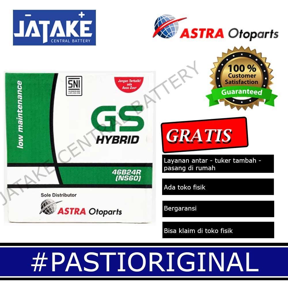 Jual Aki Basah Ns60 46B24R Gs Astra Hybrid Mobil Toyota Avanza Rush Suzuki Apv Swift Carry ...