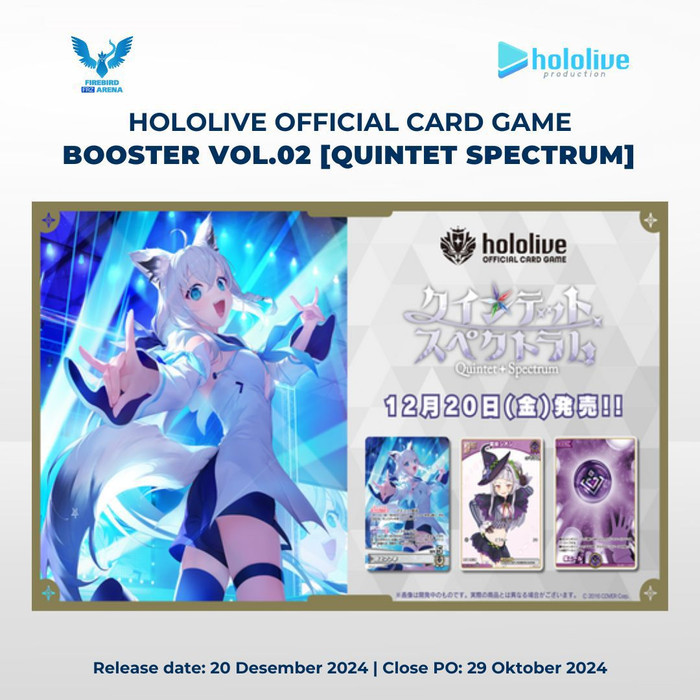 Jual Hololive Official Card Game - Booster Pack 02 Quintet Spectrum | Shopee Indonesia
