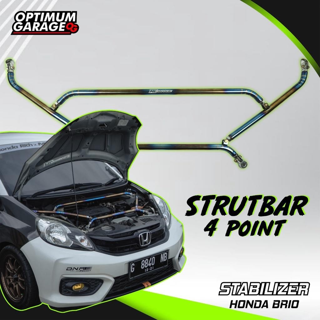 Jual Strut Bar Mobil Honda Brio Strut Bar 4 Point Atau Engine Bar ...