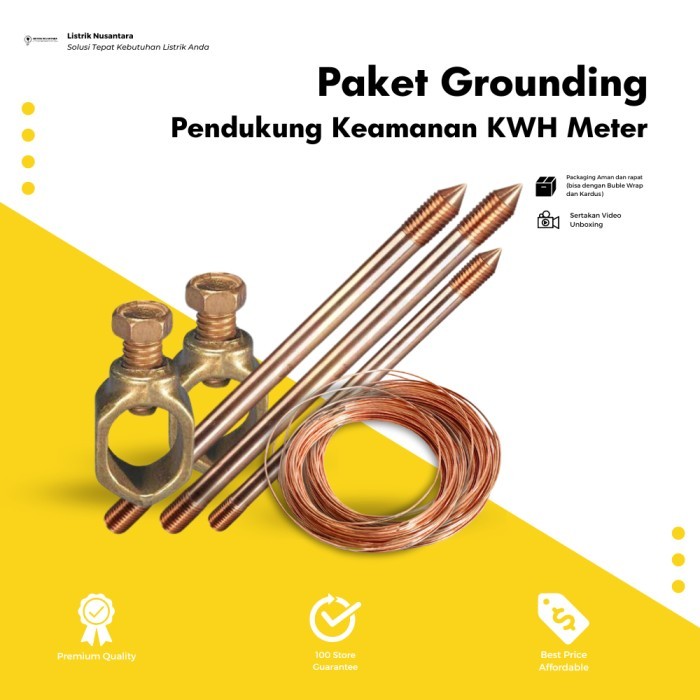 Jual Paket Grounding Stick Rod Rood Keamanan Meteran Kwh Listrik ...