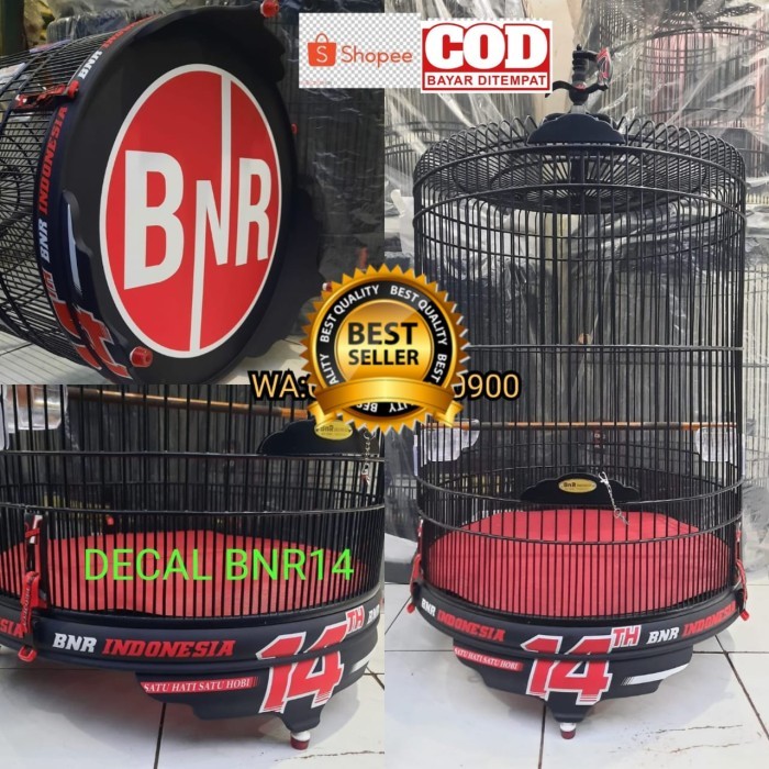 Jual SANGKAR KANDANG MURAI BNR DECAL 14th ORIGINAL NO 2 | Shopee Indonesia